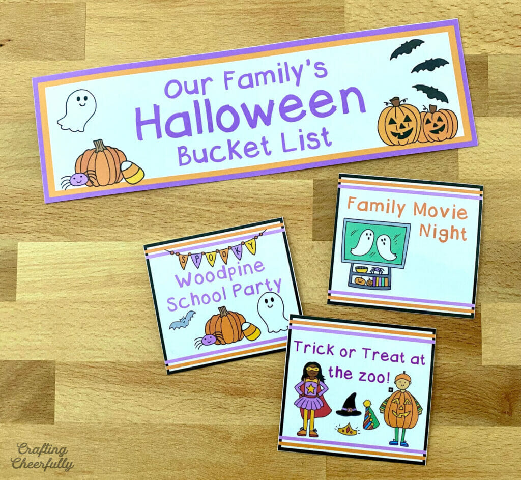 DIY Halloween Bucket List Sign - Crafting Cheerfully