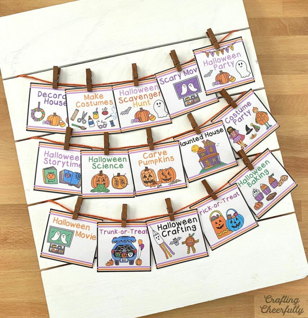 DIY Halloween Bucket List Sign - Crafting Cheerfully