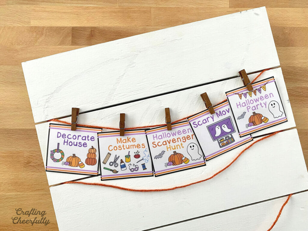 DIY Halloween Bucket List Sign - Crafting Cheerfully