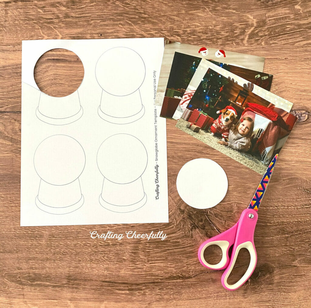 DIY Snow Globe Ornament Kids Can Make! - Crafting Cheerfully