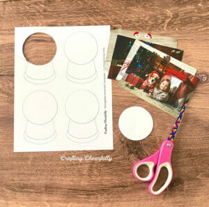 DIY Snow Globe Ornament Kids Can Make! - Crafting Cheerfully