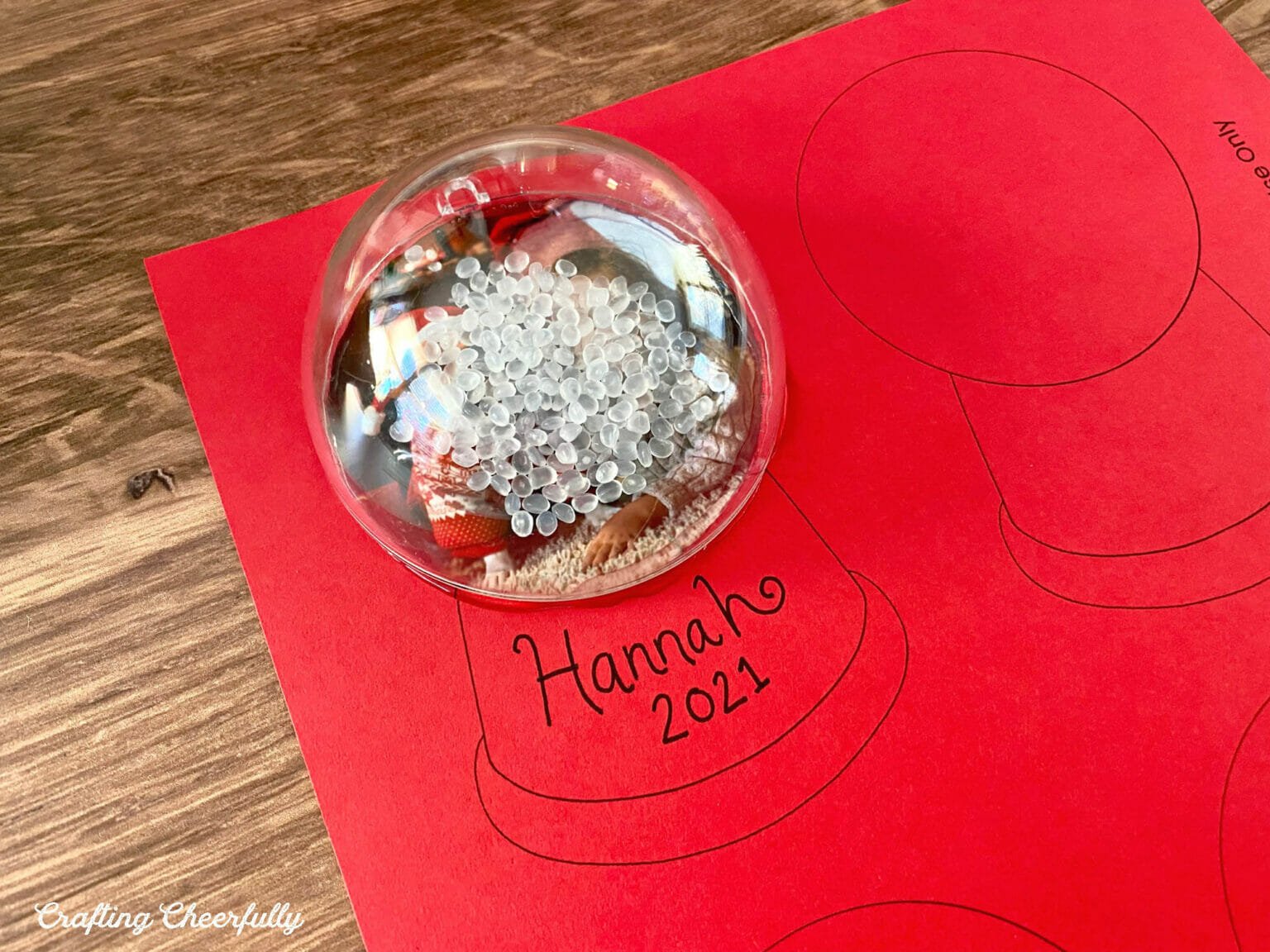DIY Snow Globe Ornament Kids Can Make! - Crafting Cheerfully