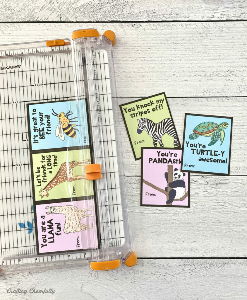 Cute Animal Pun Printable Valentines - Crafting Cheerfully