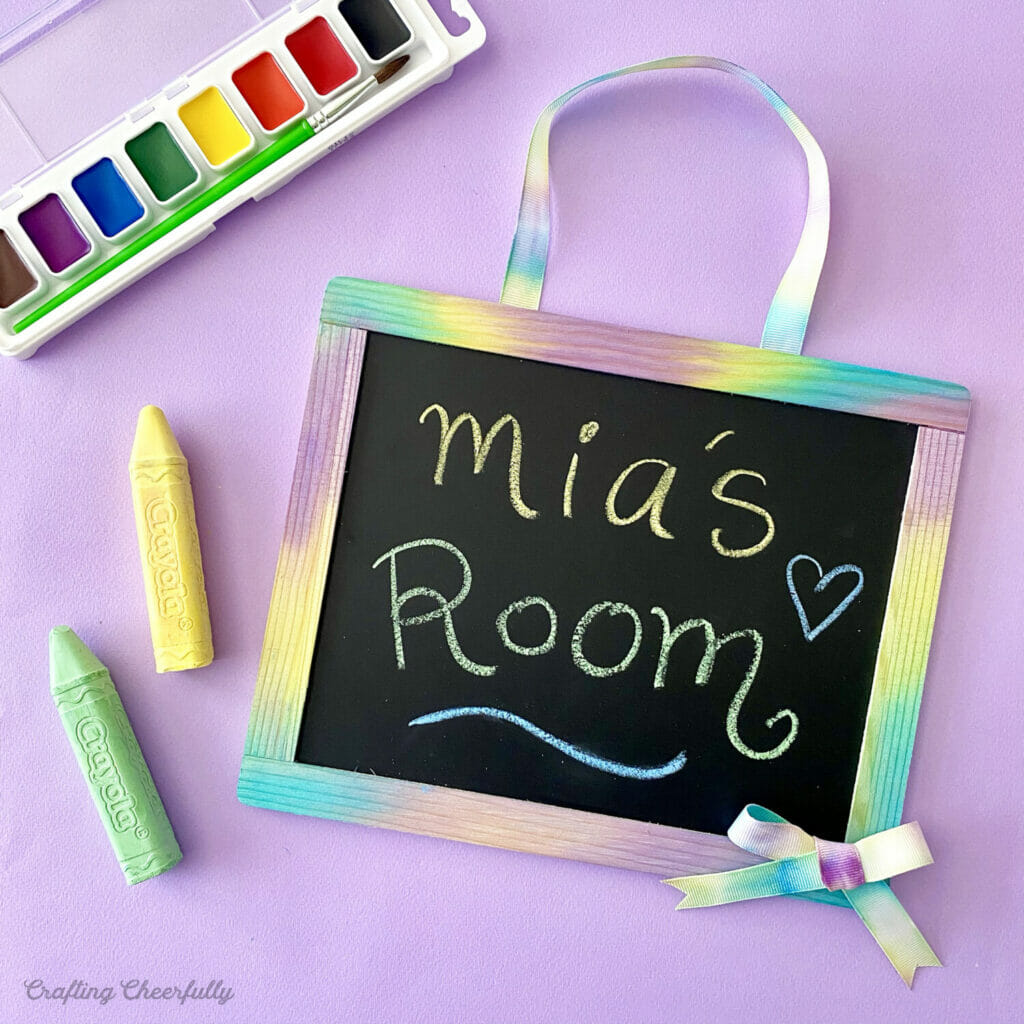DIY Bedroom Door Sign - Crafting Cheerfully