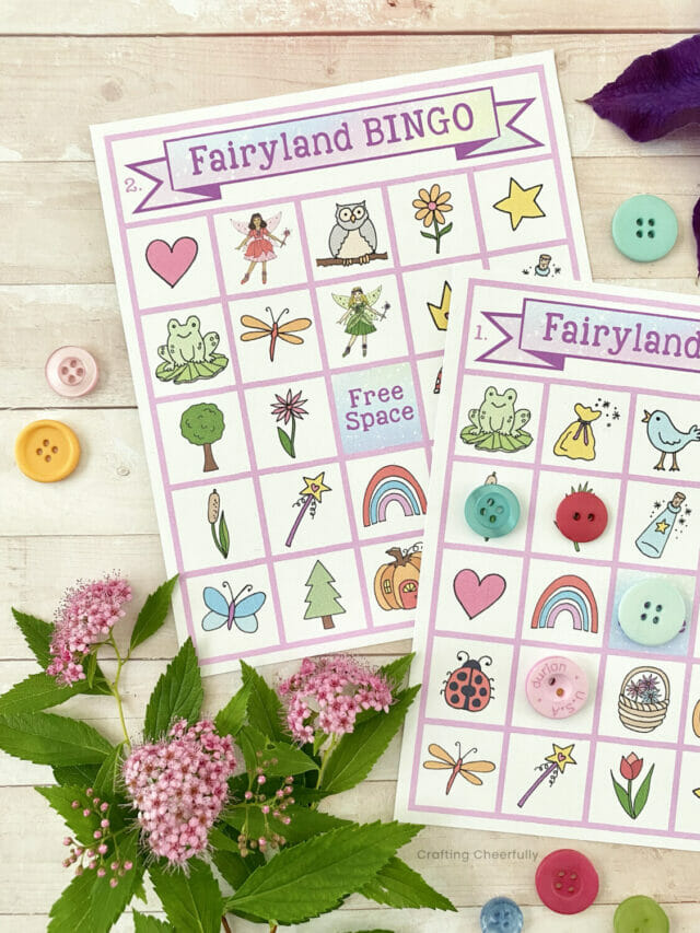 Printable Fairy BINGO Game - Crafting Cheerfully