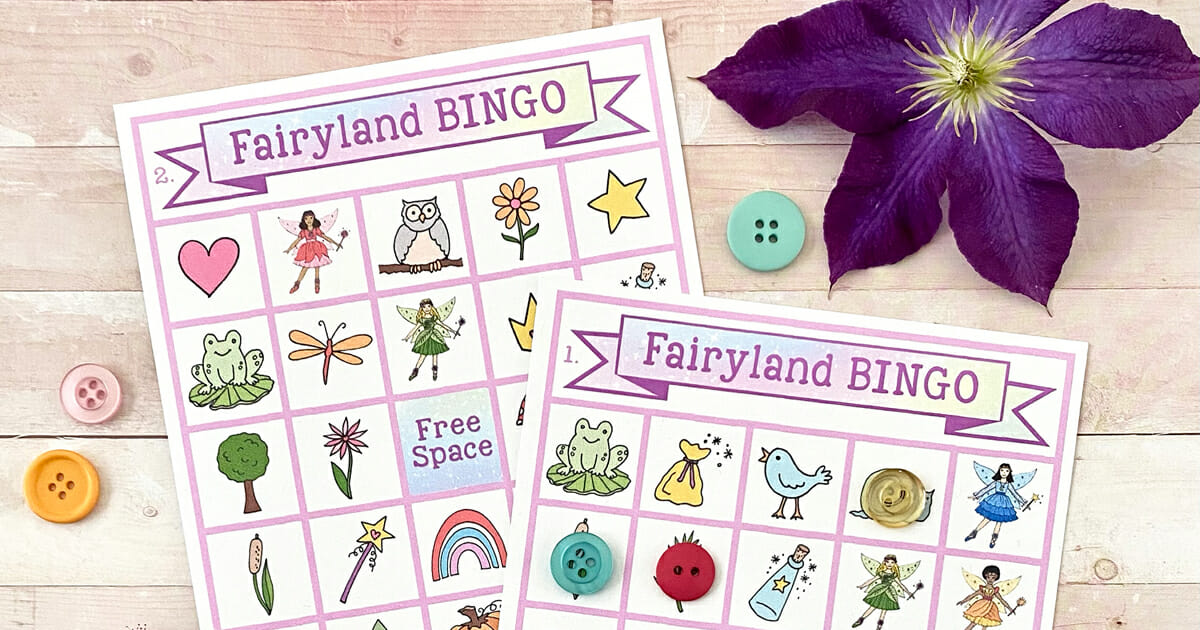 Printable Fairy BINGO Game - Crafting Cheerfully