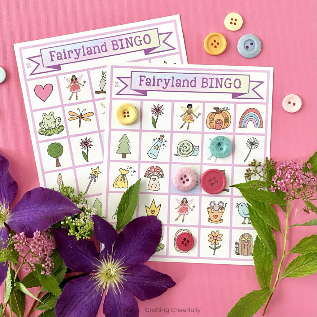 Printable Fairy BINGO Game - Crafting Cheerfully