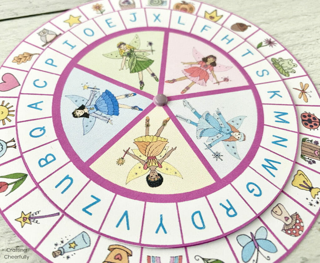 Fairy Secret Decoder Wheel - Printable Activity - Crafting Cheerfully