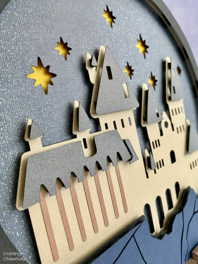 3D Paper Hogwarts Castle - Crafting Cheerfully
