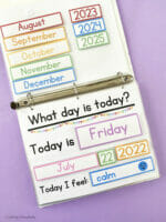 DIY Calendar Busy Book - Crafting Cheerfully