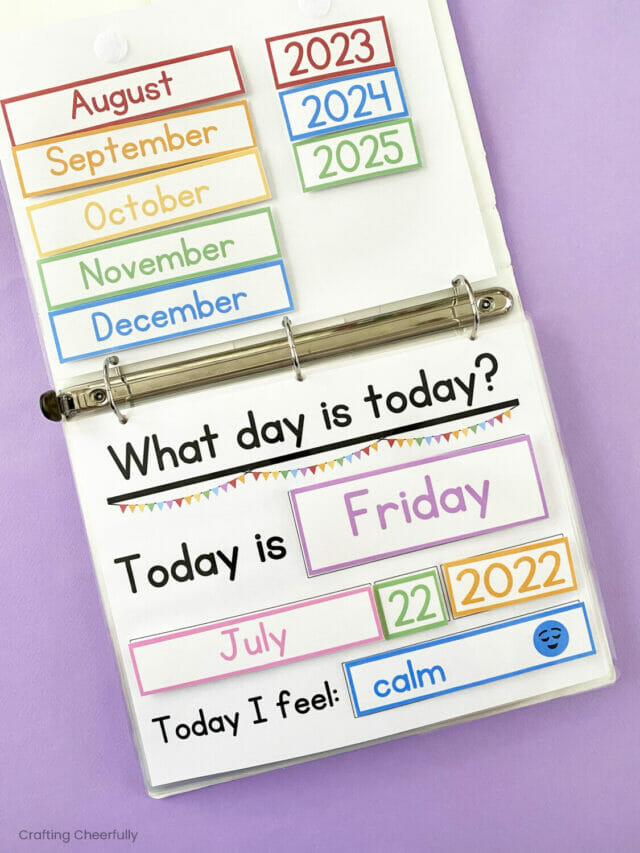 DIY Calendar Busy Book - Crafting Cheerfully