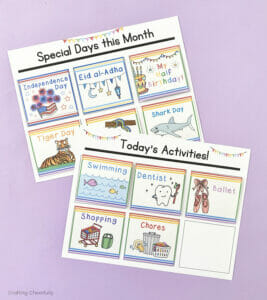 Printable Calendar Guide Pages - Crafting Cheerfully