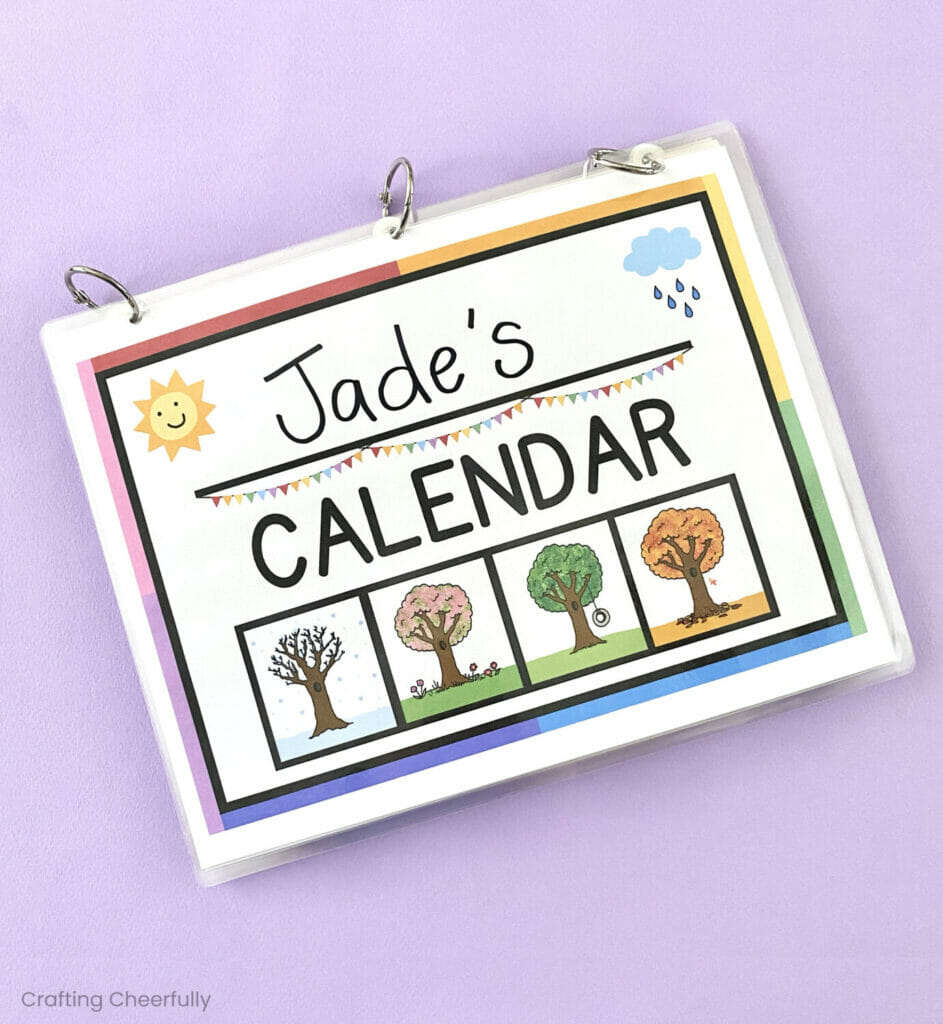 DIY Calendar Busy Book - Crafting Cheerfully