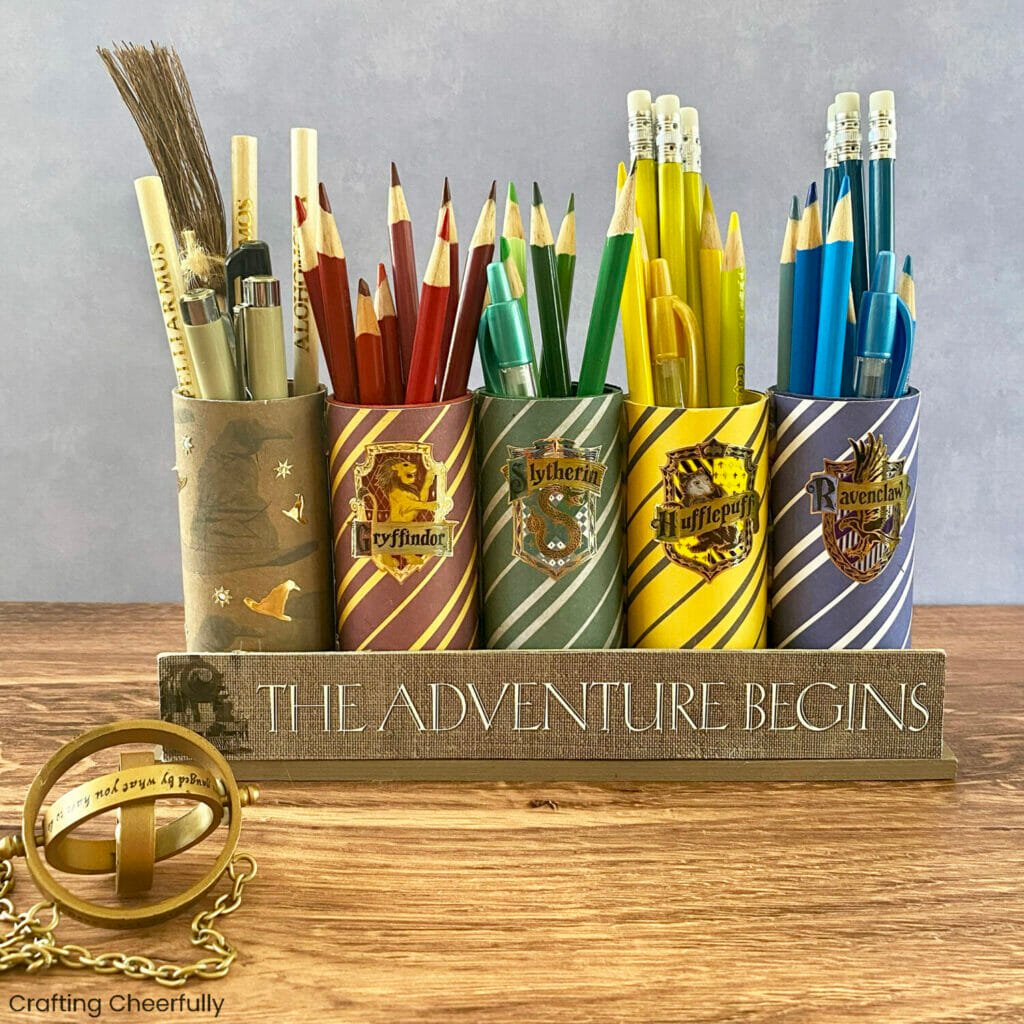 DIY Harry Potter Desk Organizer - Crafting Cheerfully