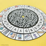 School Time Decoder Wheel Printable Activity - Crafting Cheerfully