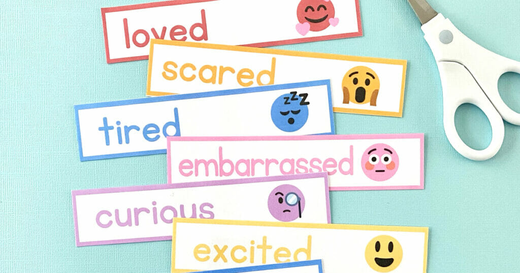 Printable Emotion Cards for Kids - Crafting Cheerfully