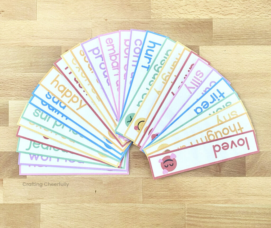 Printable Emotion Cards for Kids - Crafting Cheerfully