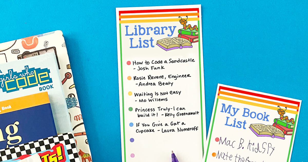 Printable Book Lists for Kids - Crafting Cheerfully