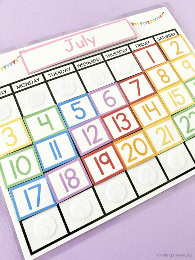 Printable Calendar Guide Pages - Crafting Cheerfully