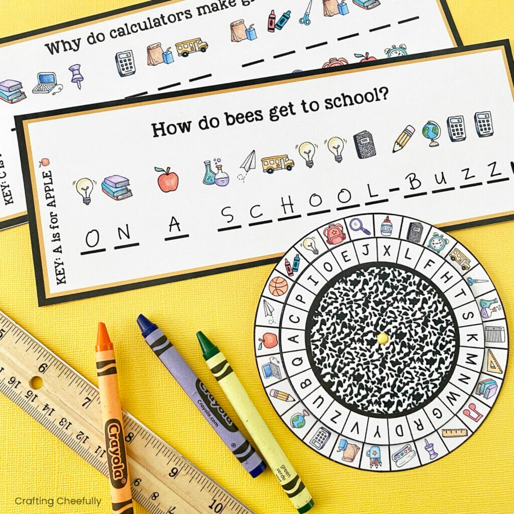 Halloween Decoder Wheel - Free Printable - Crafting Cheerfully