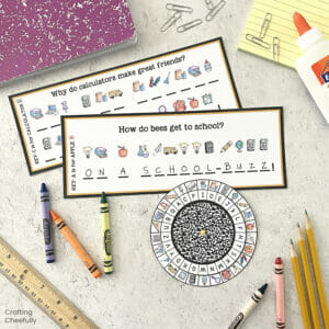 School Time Decoder Wheel Printable Activity - Crafting Cheerfully