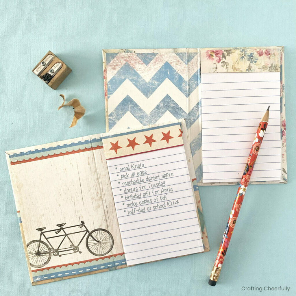 DIY Mini Notepads - Crafting Cheerfully