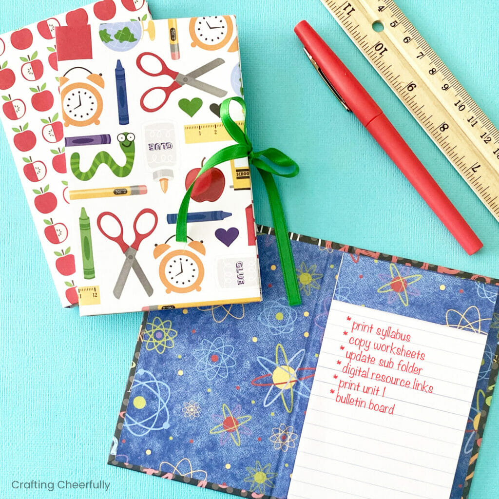 DIY Teacher Notepad Gift - Crafting Cheerfully