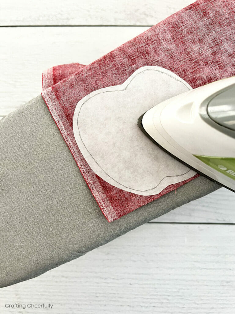 Scrappy Fabric Apple Banner - Crafting Cheerfully