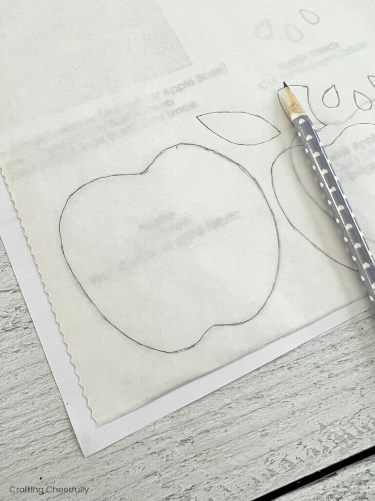 Scrappy Fabric Apple Banner - Crafting Cheerfully