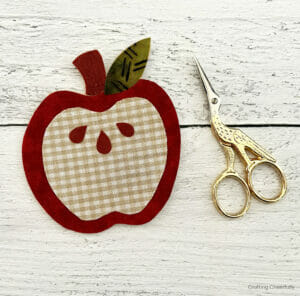 Scrappy Fabric Apple Banner - Crafting Cheerfully