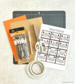 Witch's Broom Printable Halloween Pencil Tags - Crafting Cheerfully