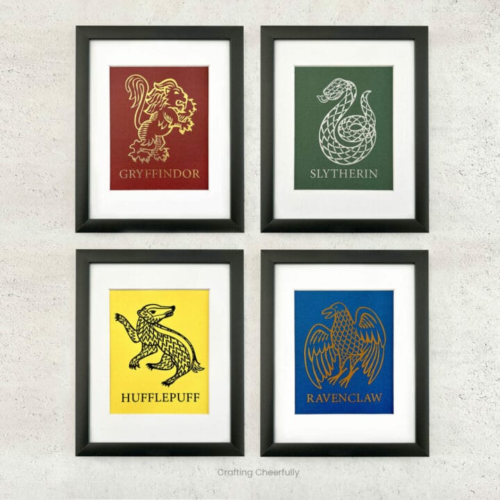 DIY Harry Potter Wall Art with Your Cricut - Crafting Cheerfully
