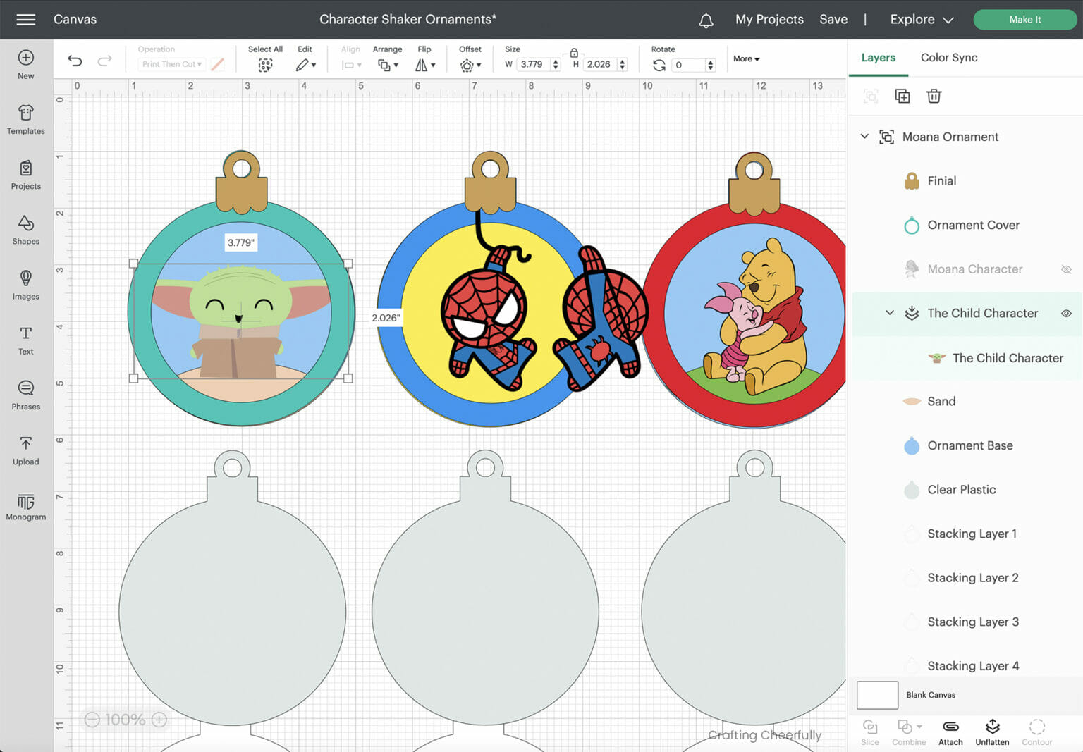 DIY Character Shaker Ornaments - Crafting Cheerfully
