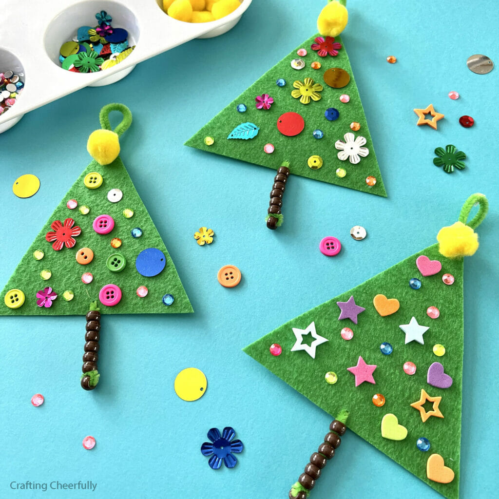 DIY Kids' Christmas Tree Craft - Crafting Cheerfully