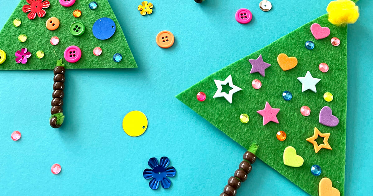 DIY Kids' Christmas Tree Craft - Crafting Cheerfully