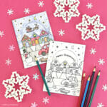 DIY Interactive Christmas Coloring Card - Crafting Cheerfully