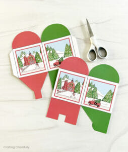 Printable Country Christmas Gift Box - Crafting Cheerfully