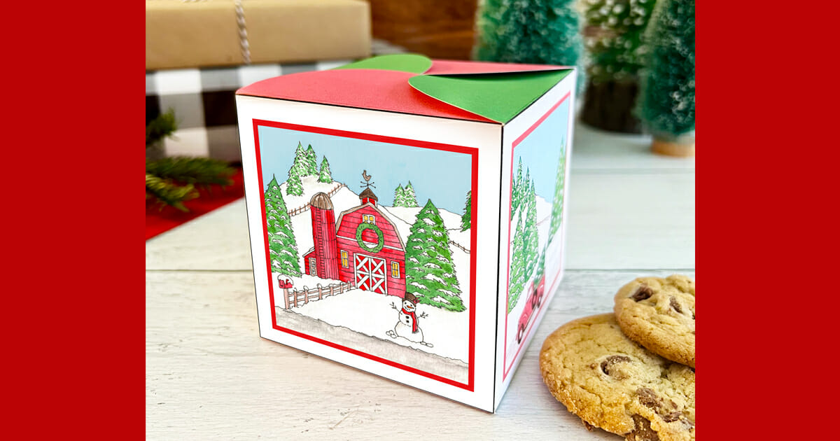 Printable Country Christmas Gift Box - Crafting Cheerfully Printable Country Christmas Gift Box - Crafting Cheerfully