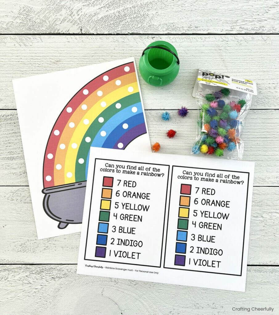 St. Patrick's Day Sensory Bin - Crafting Cheerfully