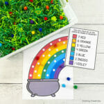 St. Patrick's Day Sensory Bin - Crafting Cheerfully