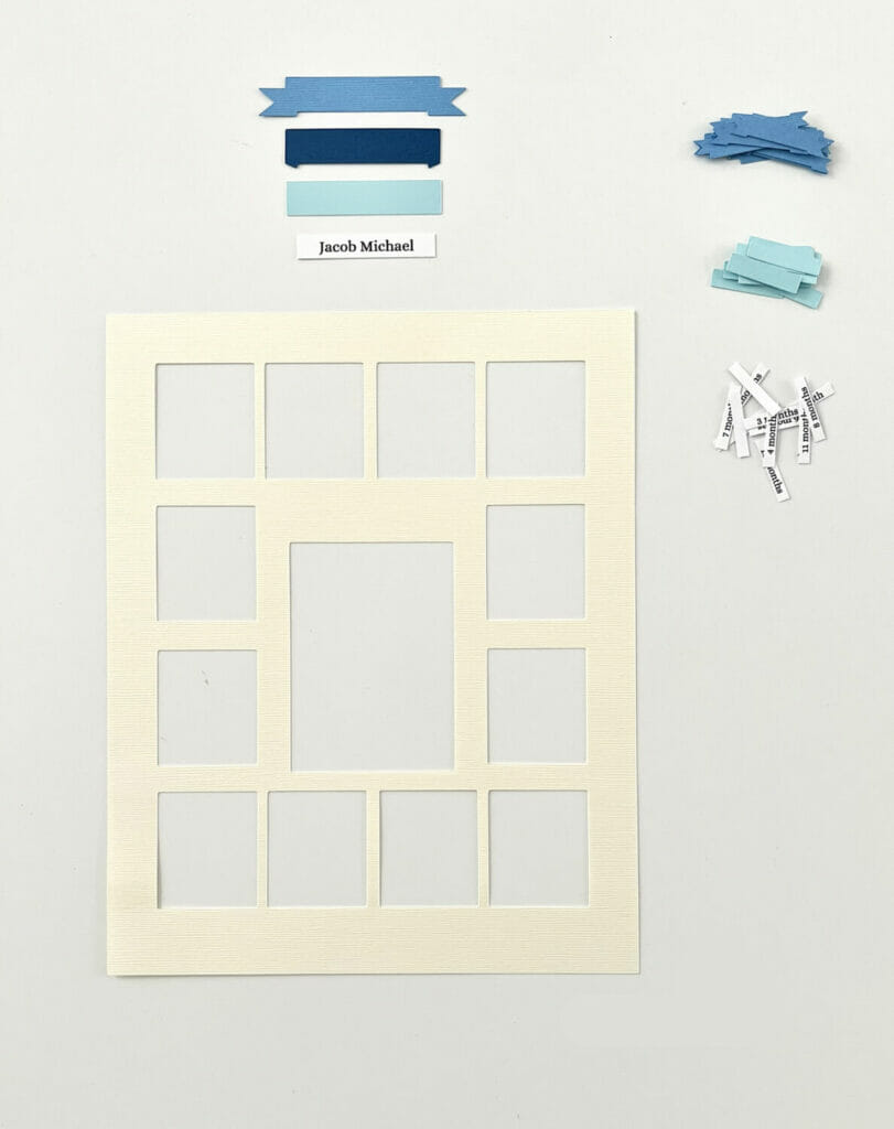 DIY Child's First Year Photo Frame - Crafting Cheerfully