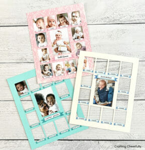 DIY Child's First Year Photo Frame - Crafting Cheerfully