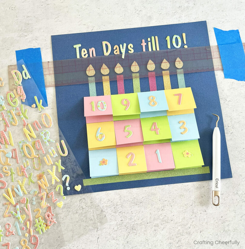 DIY Birthday Countdown - Crafting Cheerfully
