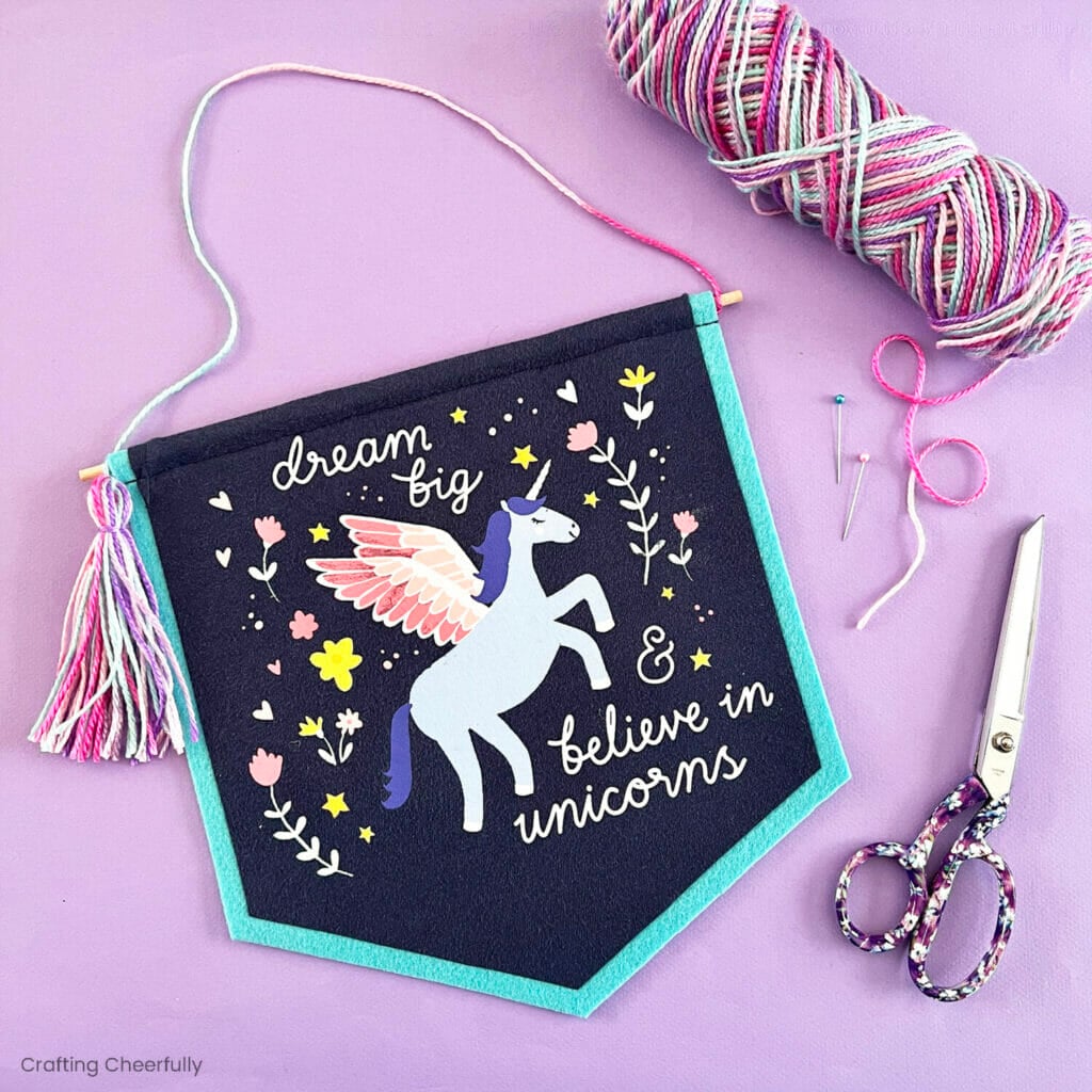Upcycled T-Shirt Wall Hanging - Crafting Cheerfully