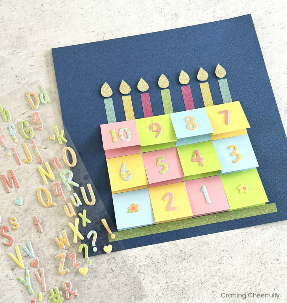 DIY Birthday Countdown - Crafting Cheerfully