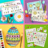 Easter Egg Hunt Coloring Page - Crafting Cheerfully