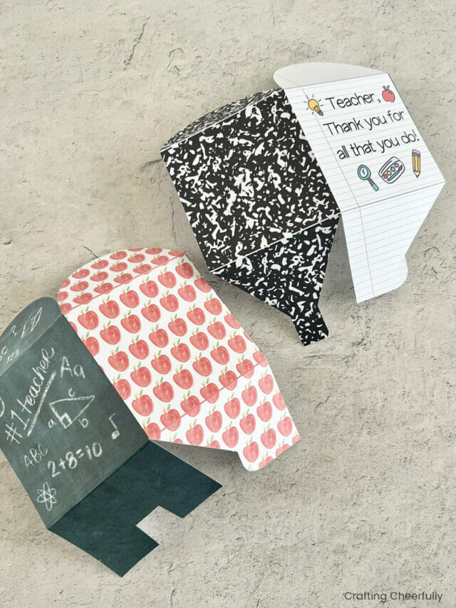 Printable Thank You Teacher Boxes - Crafting Cheerfully
