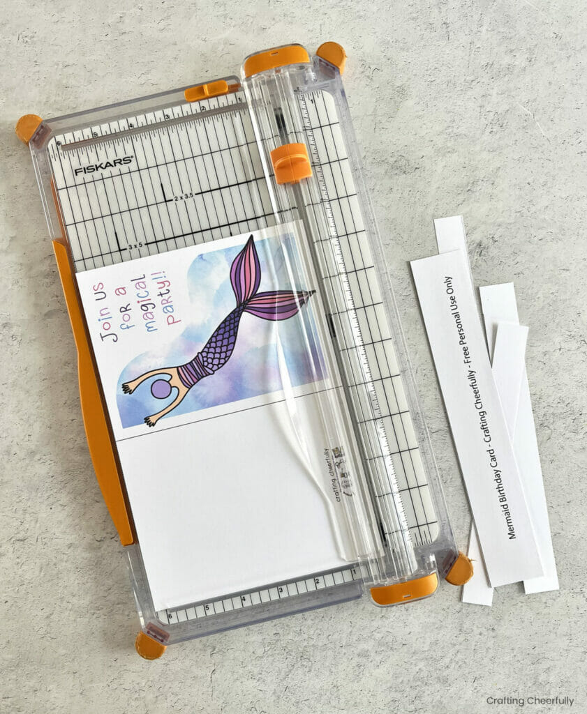 DIY Mermaid Birthday Card and Invitation - Crafting Cheerfully