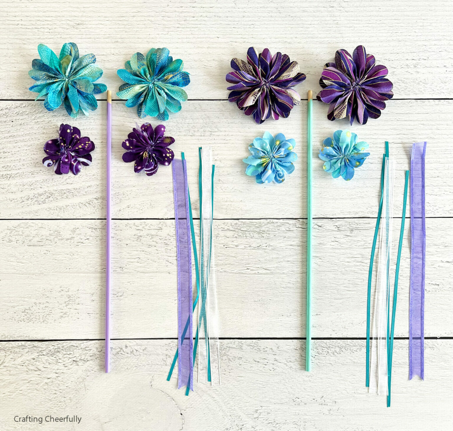 DIY Flower Fairy Wands - Crafting Cheerfully