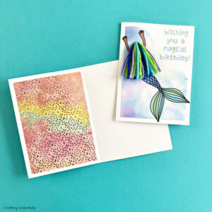 DIY Mermaid Birthday Card and Invitation - Crafting Cheerfully